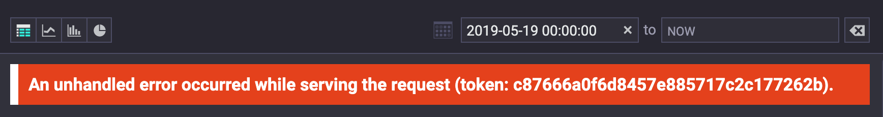 An SQL query with conflicting filter and timestamps produces unhandled error · Issue #852 ...