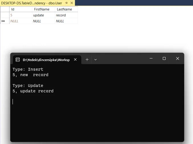 GitHub - dincersipka/SqlTableDependencyWithConsoleApp: Sql Table Dependency Example With .Net