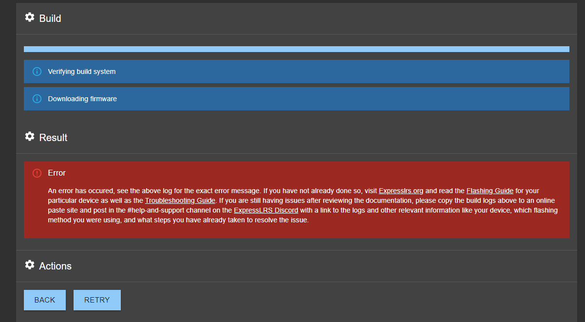 Error without log when building · Issue #522 · ExpressLRS/ExpressLRS-Configurator · GitHub