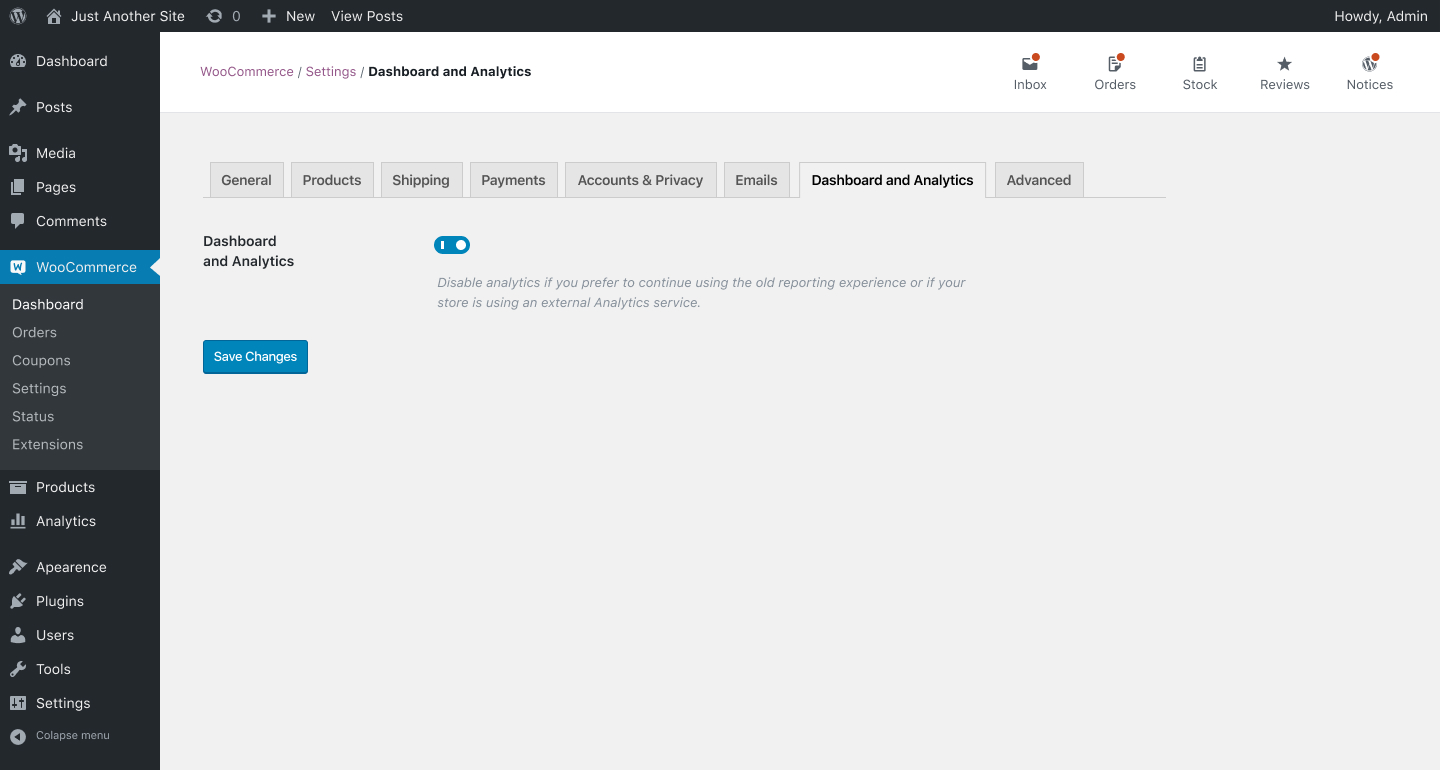 Analytics: Add Setting to Disable New Analytics · Issue #2223 · woocommerce/woocommerce-admin ...
