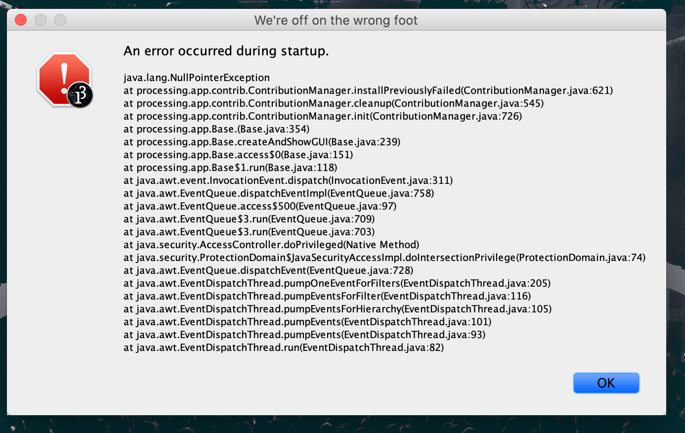 Error occurring on startup (unable to load application) · Issue #5943 ...
