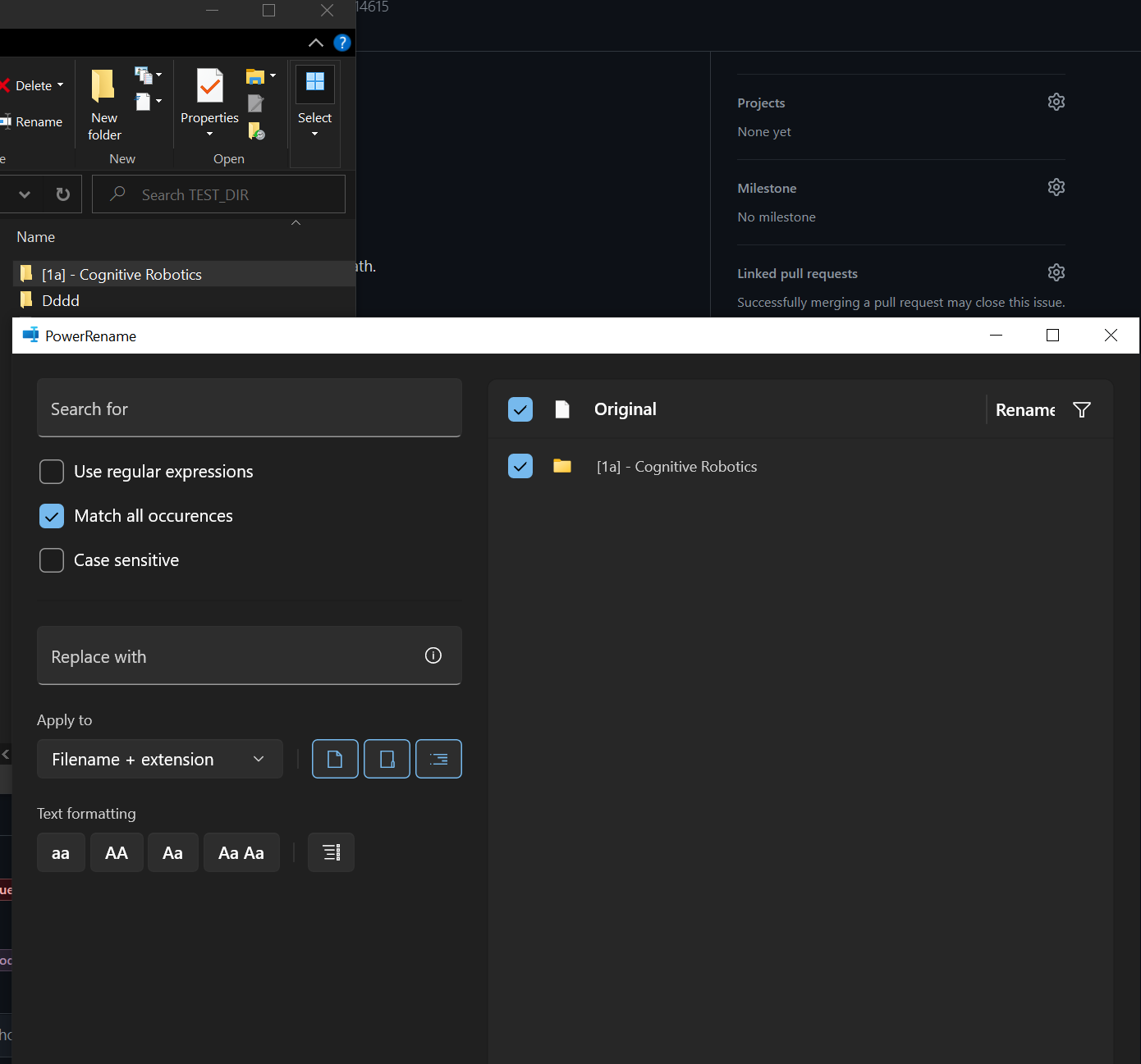 PowerRename fails to open when [] are in the file path. · Issue #14615 · microsoft/PowerToys ...