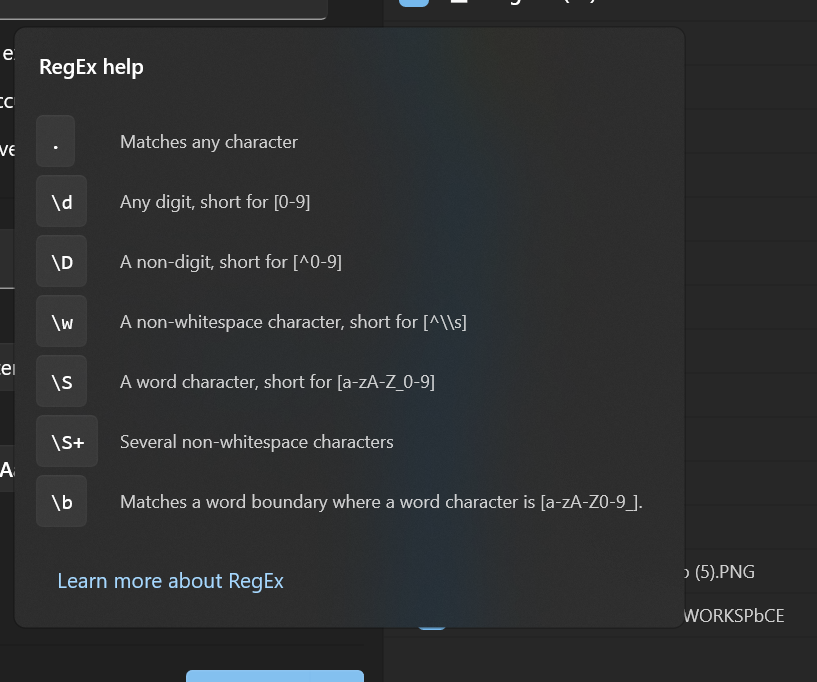 [PowerRename] Fix . instead of \. regex info by stefansjfw · Pull Request #16145 · microsoft ...