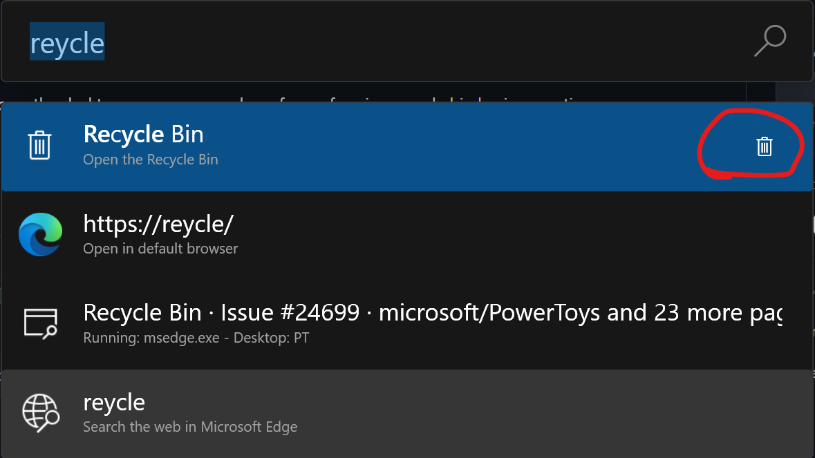 Recycle Bin · Issue #24699 · microsoft/PowerToys · GitHub
