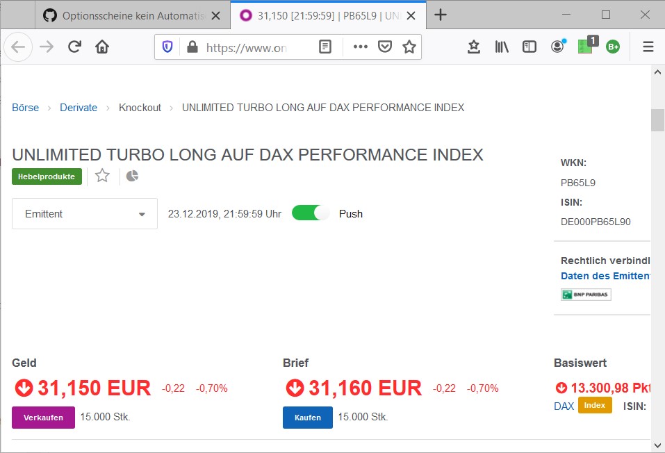 Optionsscheine kein Automatischer kurs Download · Issue #1315 · portfolio-performance/portfolio ...