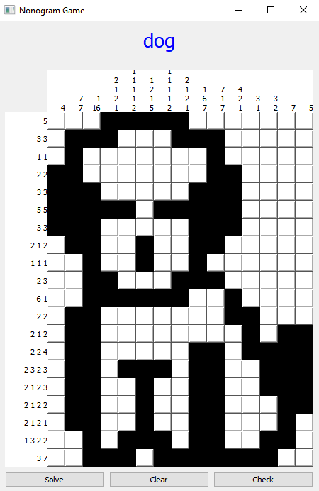 GitHub - noapr/Nonogram: picture logic puzzles