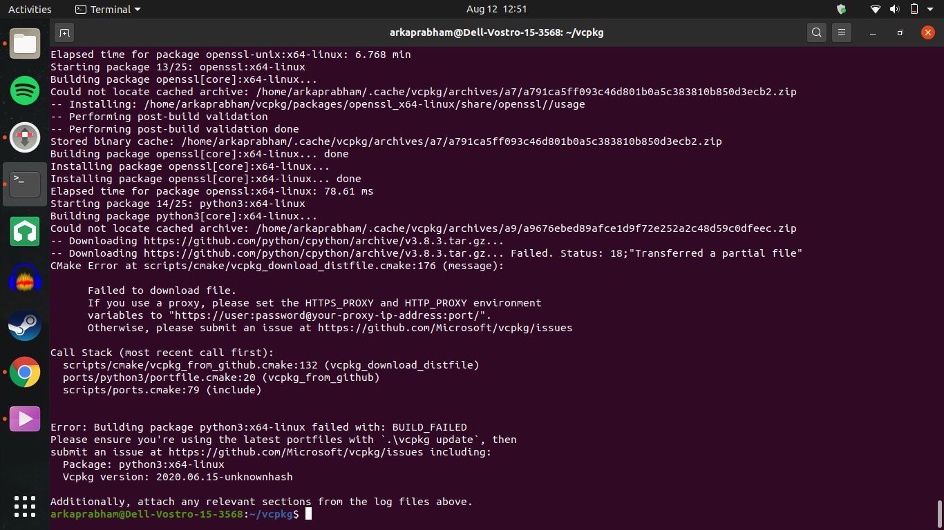 [python3] build failure · Issue #12868 · microsoft/vcpkg · GitHub