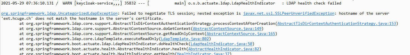 LDAP health check does not use custom configuration · Issue #26704 · spring-projects/spring-boot ...