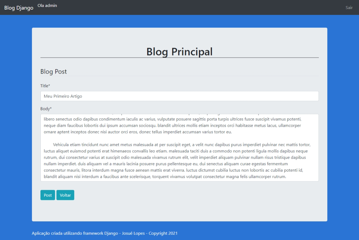 GitHub - josuelopes512/projeto-15-07-django-blog-simples
