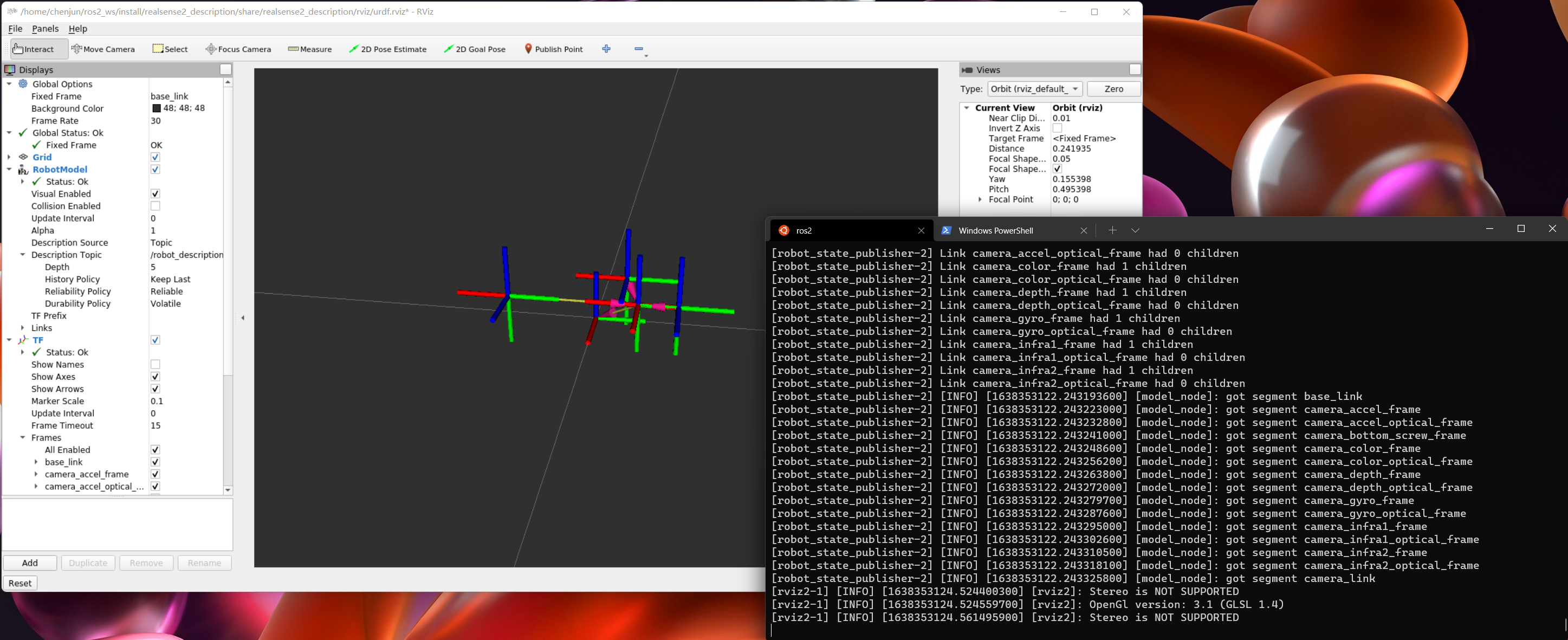 STL meshes can't be rendered using WSL2 ROS Galactic Rviz2 · Issue ...