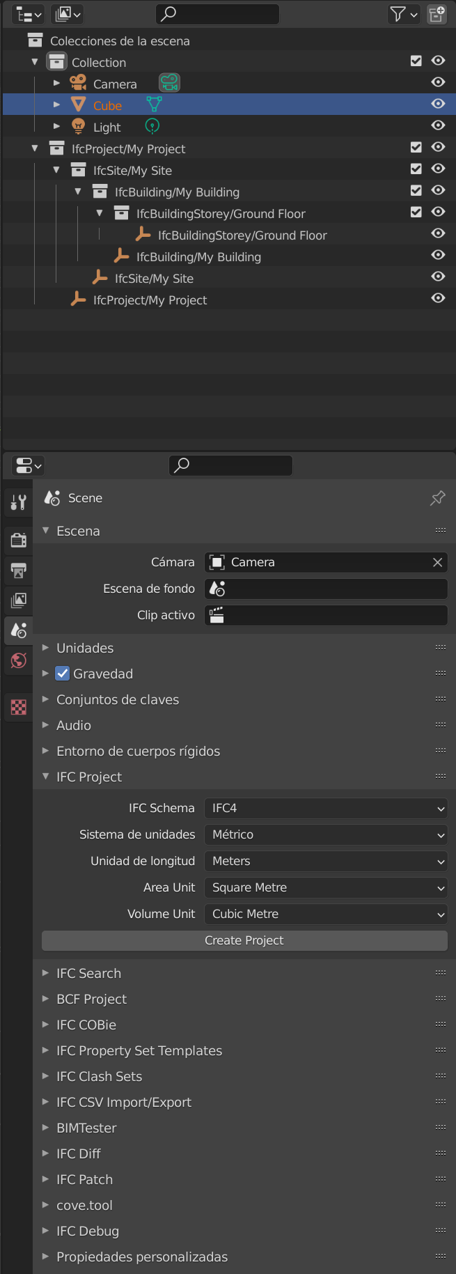 BlenderBIM: IFC project appears as if not having been created upon reopening · Issue #1323 ...
