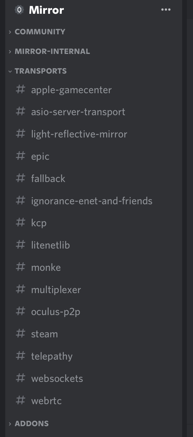 RelayServerTransport · Issue #2807 · MirrorNetworking/Mirror · GitHub