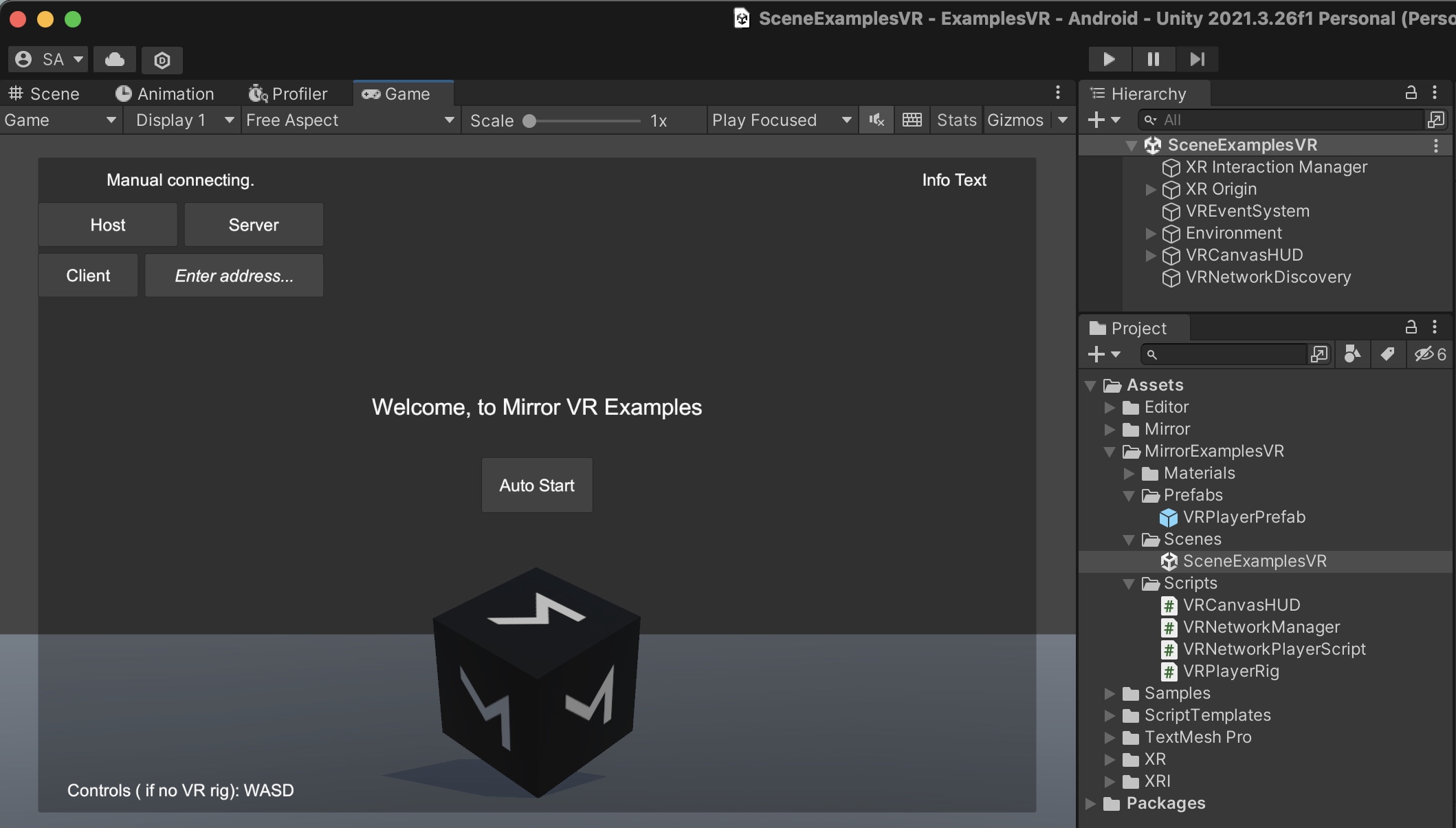 GitHub - MirrorNetworking/ExamplesVR: A selection of VR Examples for Unity and Mirror
