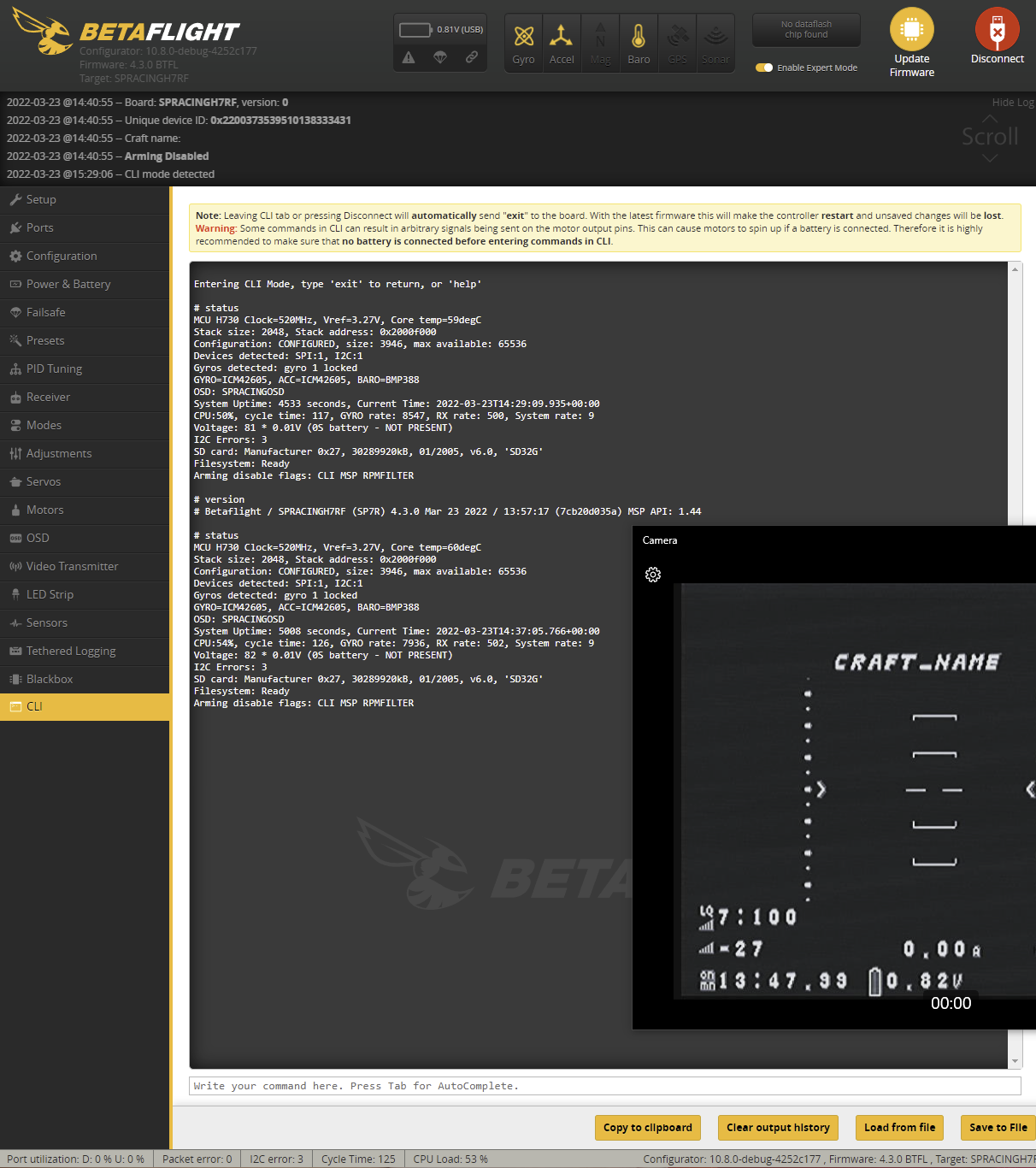 OSD task stalling · Issue #11333 · betaflight/betaflight · GitHub