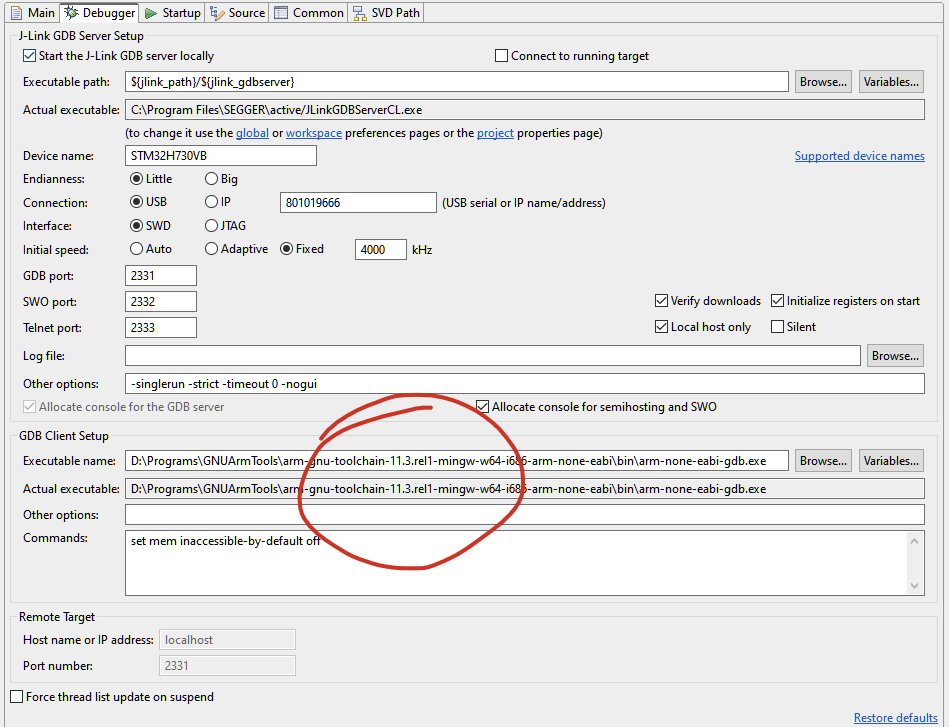 GDB causes memory leak, uses high CPU resource and then crashes without error when debugging ...