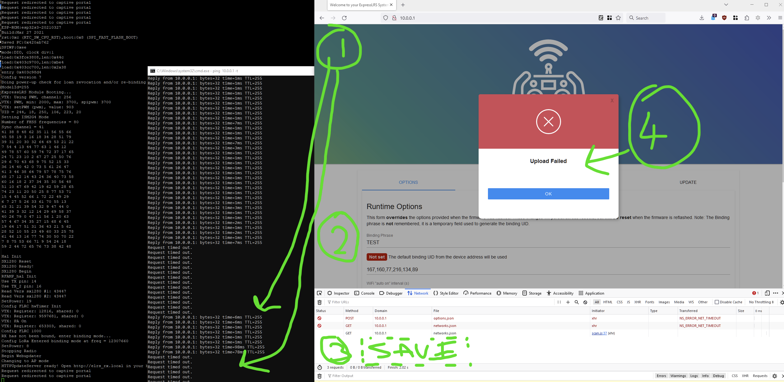 ELRS AP drops out during ELRS AP scanning resulting in failure to save settings. · Issue #2402 ...