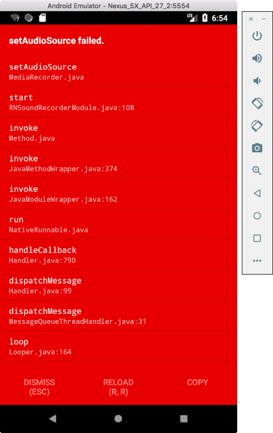 Android exception: setAudioSource failed · Issue #8 · kevinresol/react-native-sound-recorder ...