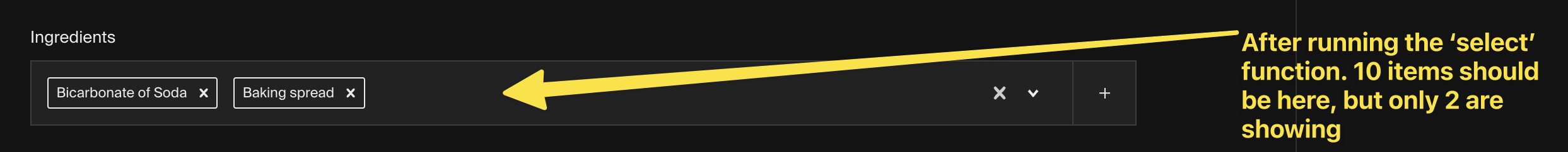 hasMany relationship field not rendering correctly on UI field dispatch · Issue #1442 ...