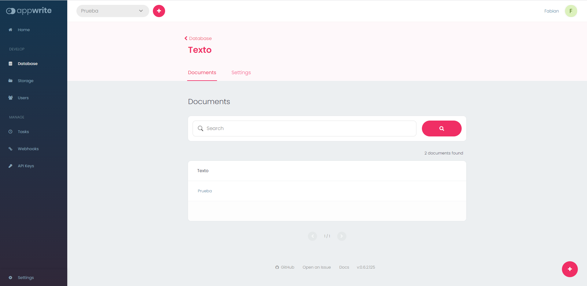 Can't see documents · Issue #822 · appwrite/appwrite · GitHub