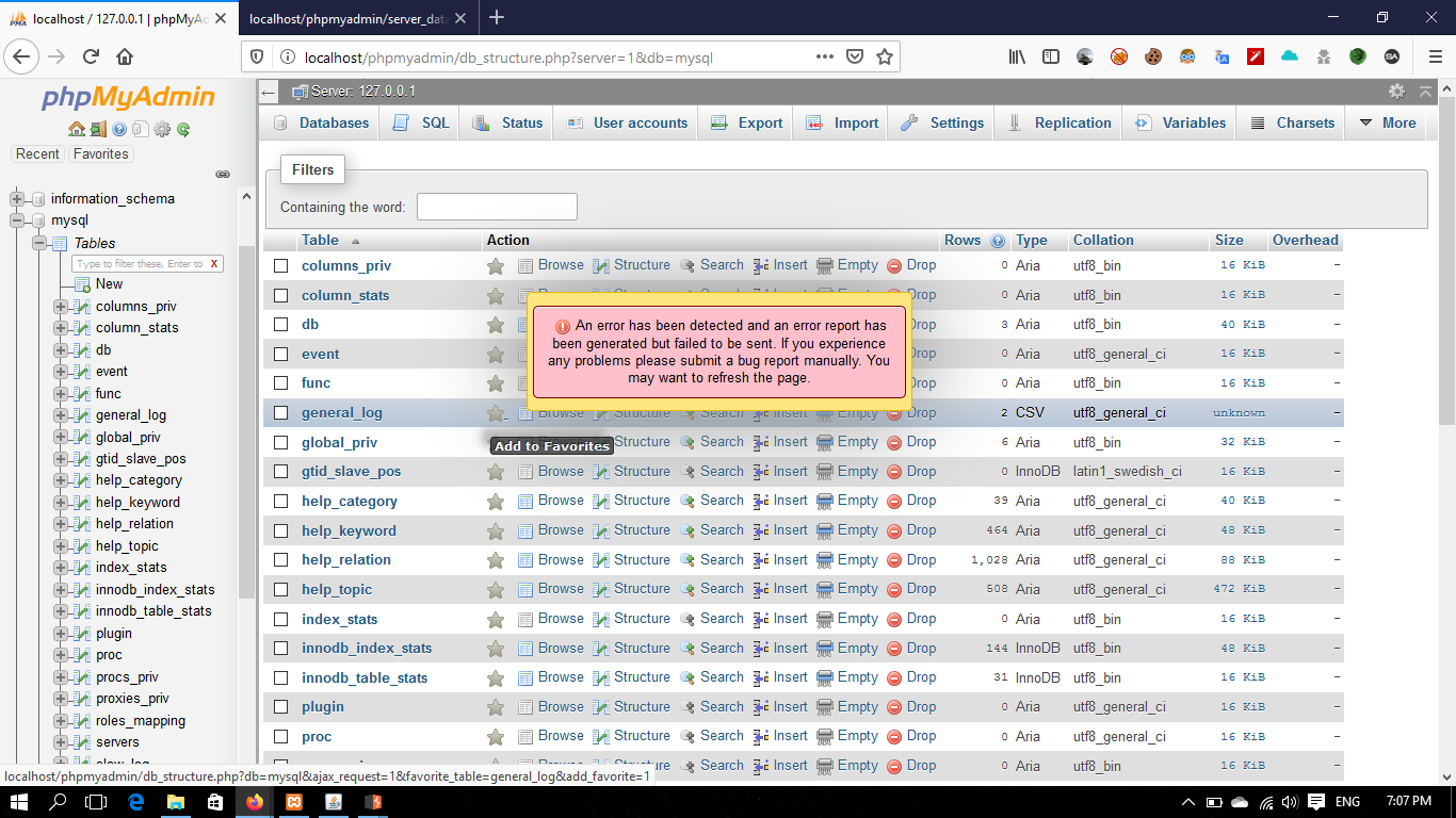 Corrupt internal DB allows more permissions · Issue #15576 · phpmyadmin/phpmyadmin · GitHub