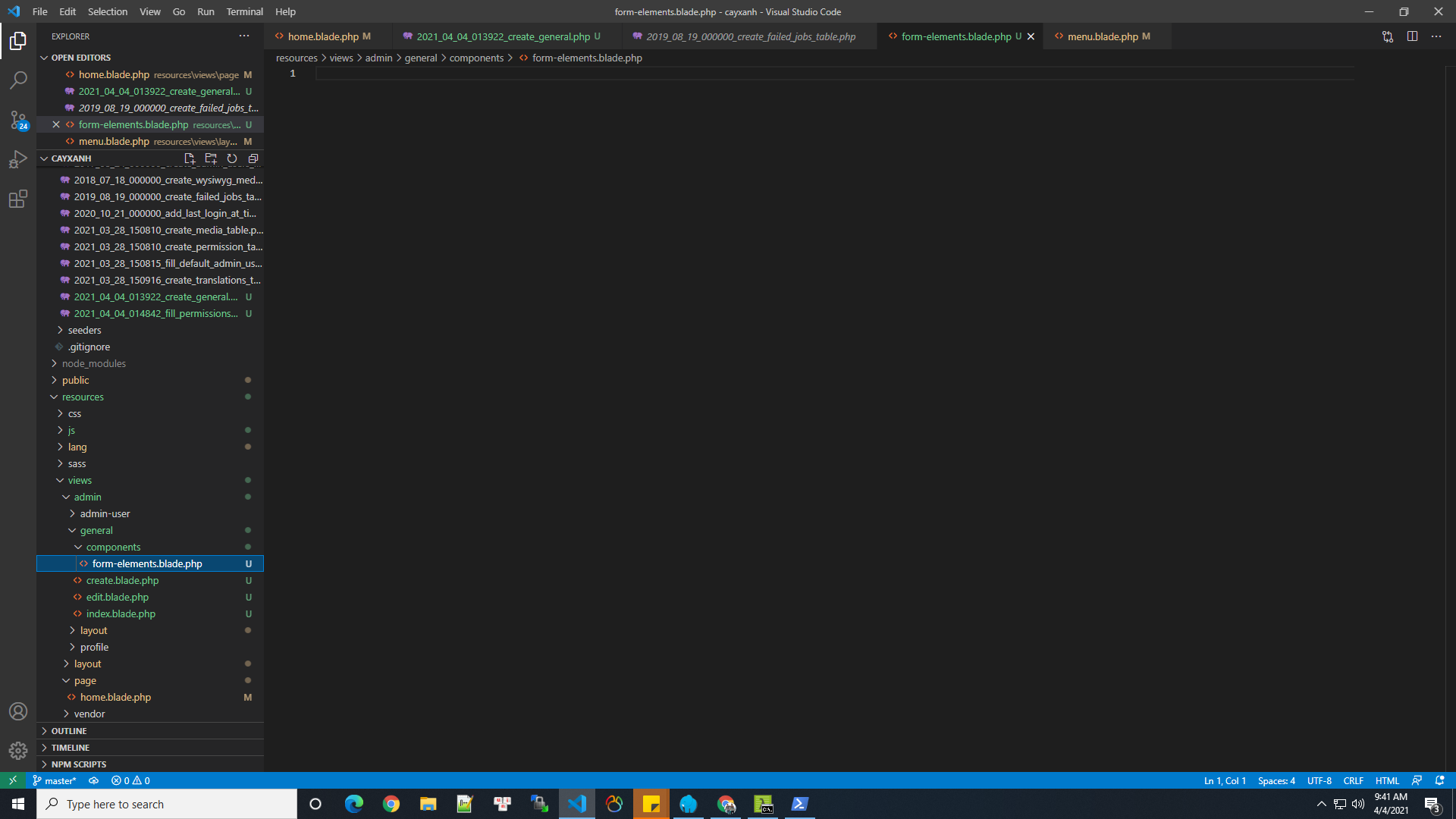Don't create content in form-elements.blade.php · Issue #327 · BRACKETS-by-TRIAD/craftable · GitHub