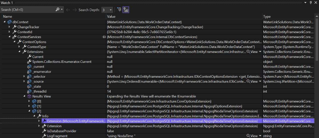 LINQ with NodaTime.LocalDate throws an exception · Issue #2717 · npgsql/efcore.pg · GitHub