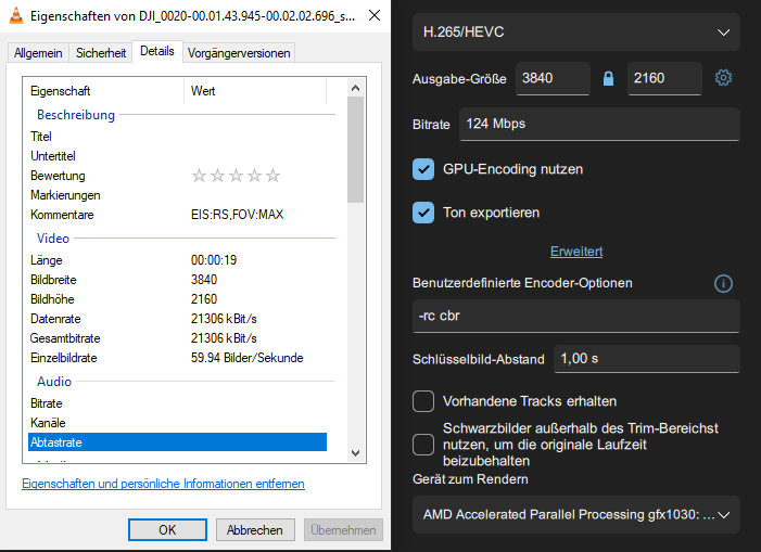 GPU-Encoding Bitrate does not match · Issue #472 · gyroflow/gyroflow · GitHub