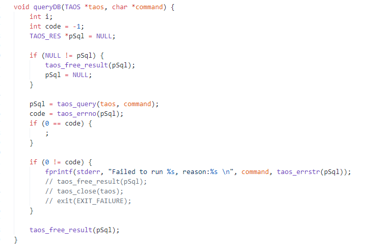 Error "Invalid or incomplete multibyte or wide character" is reported when using C/C ++ taos ...