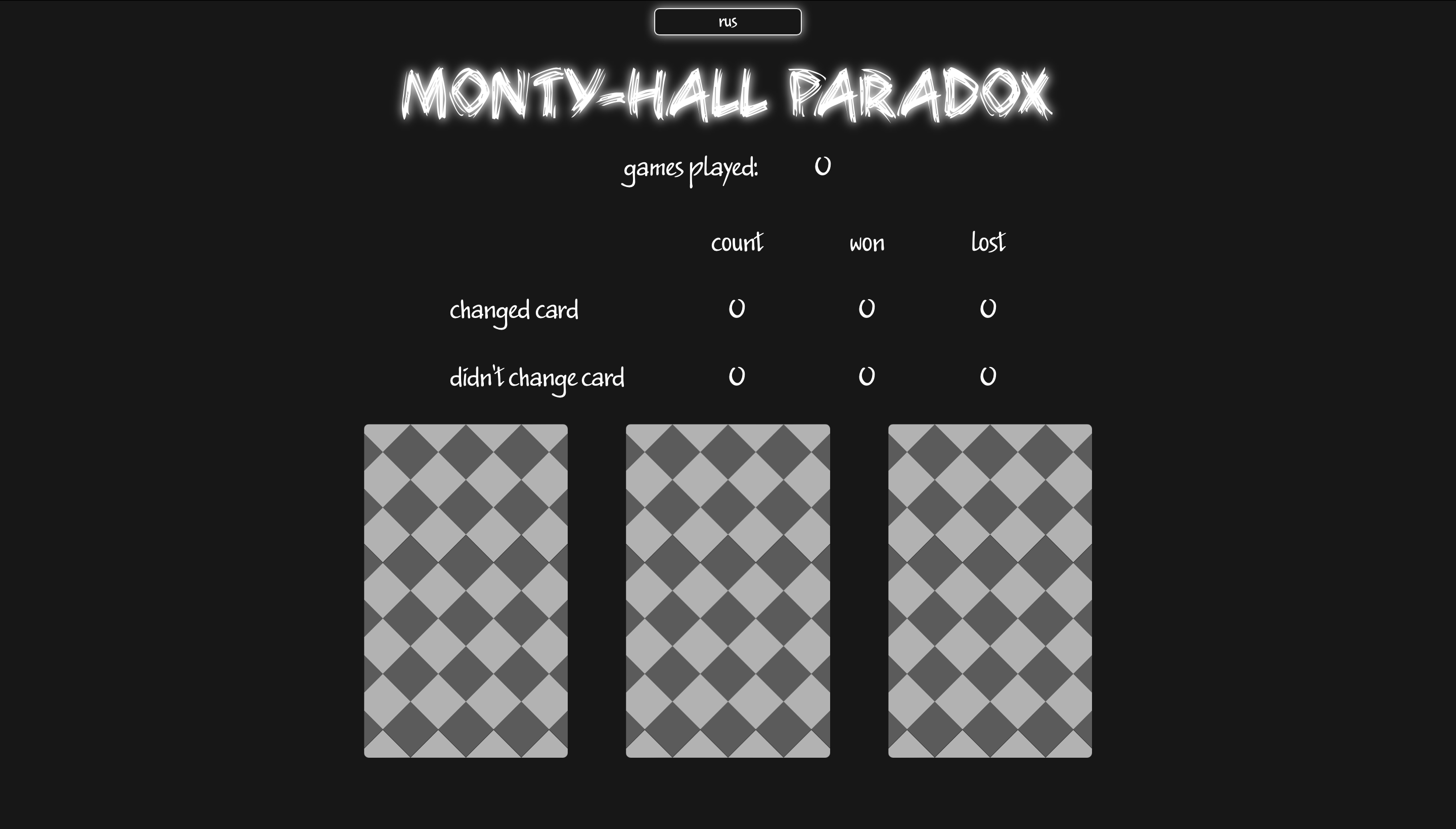 GitHub - maestrying/Monty-Hall-Paradox-Web-game
