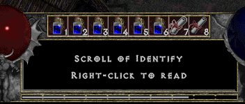 Flash, Town Portal and Identify scrolls have incorrect descriptions ...