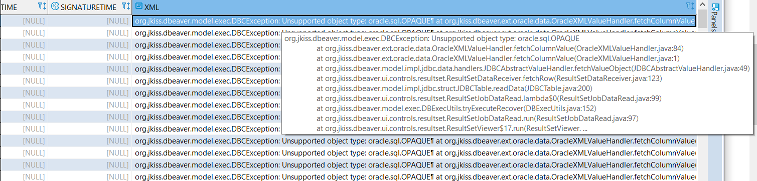 Unsupported object type: oracle.sql.OPAQUE · Issue #7210 · dbeaver ...