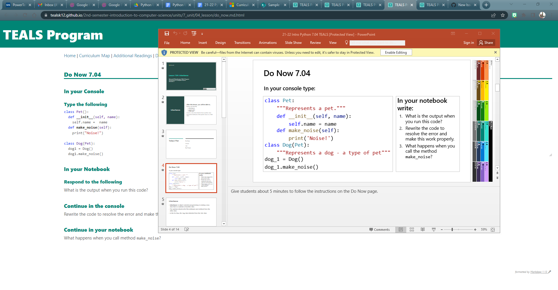 7.04 Do Now in curriculum does NOT match Do Now in the slide deck · Issue #393 · TEALSK12/2nd ...