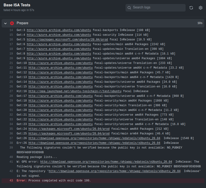 [bug] Ci Key Problem · Issue 1001 · Openhwgroup Cva6 · Github