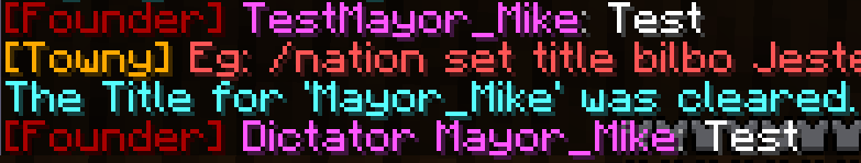 Custom titles are mashed with player name · Issue #3441 · TownyAdvanced/Towny · GitHub