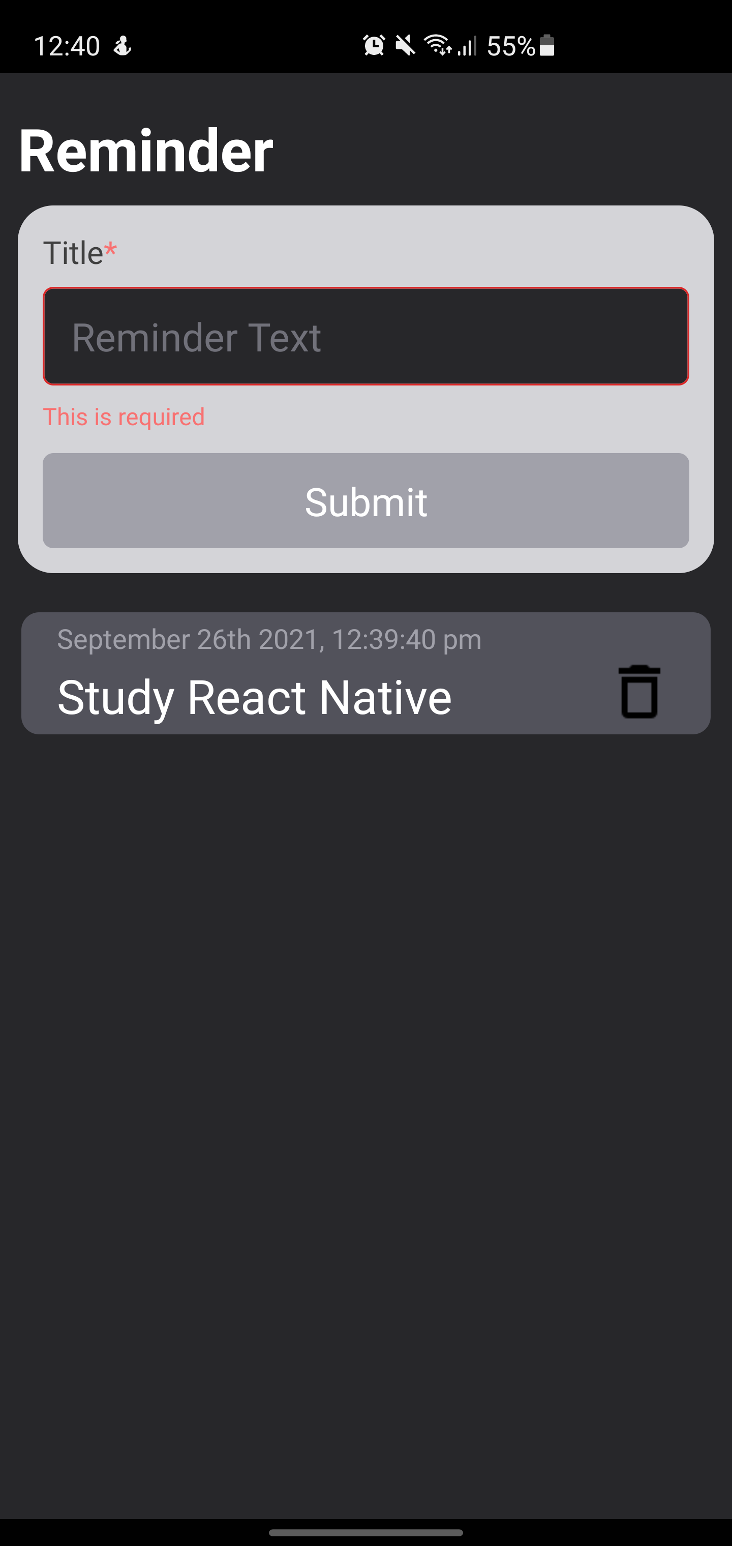 GitHub - chuwong35122/ReactNative-Reminder-App: A 24hour pure React ...