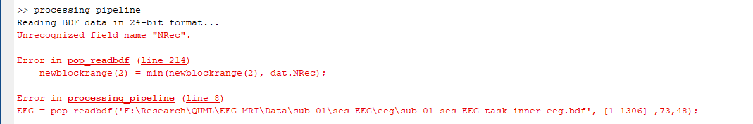 Error in eeg preprocessing > processing_pipeline.m · Issue #1 · LTU-Machine-Learning/Inner ...