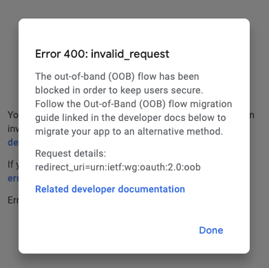 Google OAuth 2.0 Out-Of-Band (OOB) flow Migration · Issue #151 · texastribune/data-visuals ...
