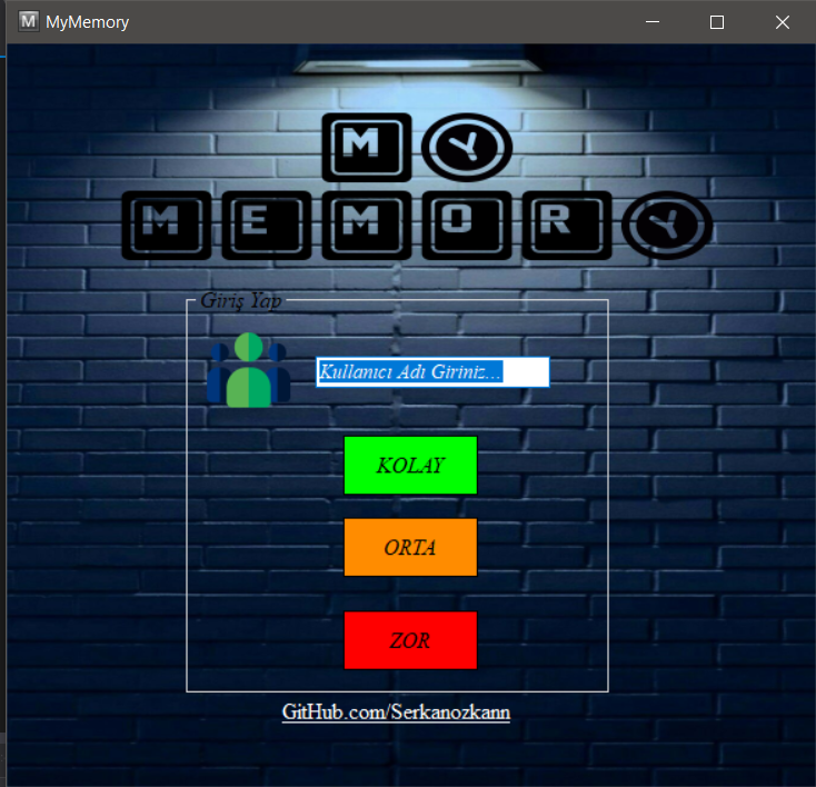 GitHub - SerkanOzkann/CSharpMemoryGame: C#MemoryGame(Hafıza Oyunu)