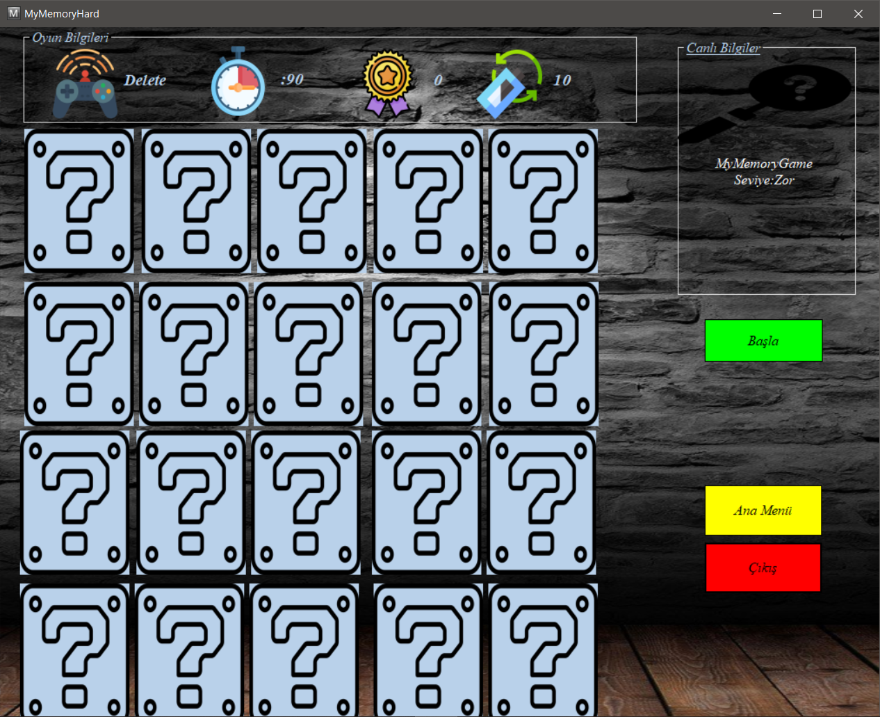 GitHub - SerkanOzkann/CSharpMemoryGame: C#MemoryGame(Hafıza Oyunu)