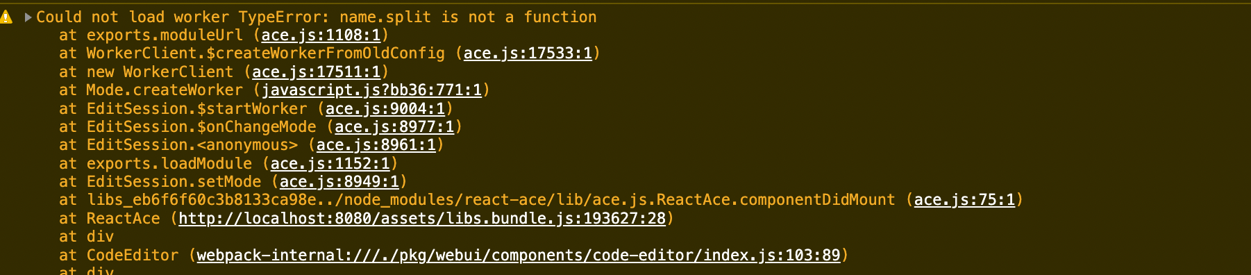 Revert dependabot merge of react-ace-10.1.0 by ryaplots · Pull Request ... Revert dependabot merge of react-ace-10.1.0 by ryaplots · Pull Request ...