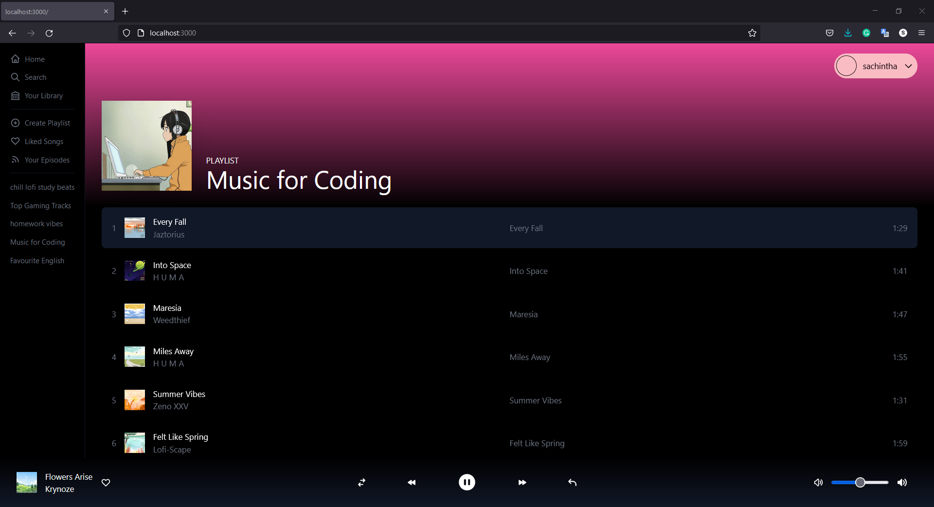 GitHub - SachinthaPrabash/spotify-clone