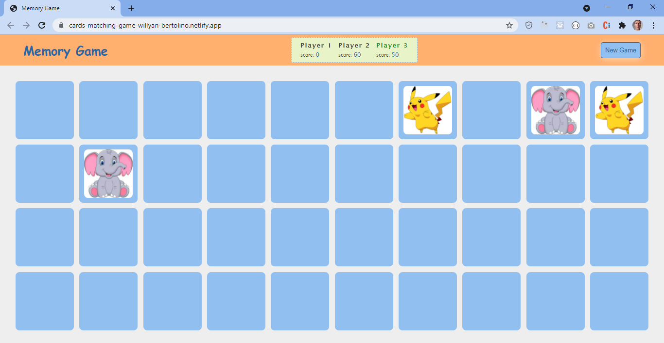 GitHub - willyanbertolino/card-matching-game