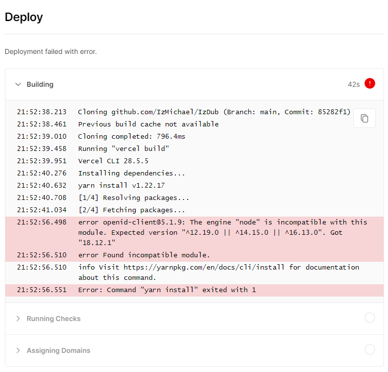 Error when deploying with Vercel · Issue #118 · dubinc/dub · GitHub
