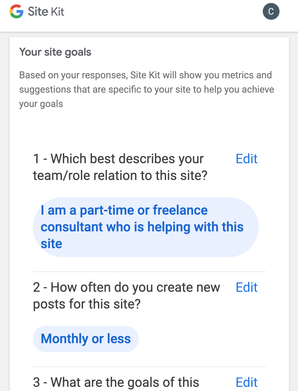 Implement settings block for user input UI · Issue #2041 · google/site-kit-wp · GitHub