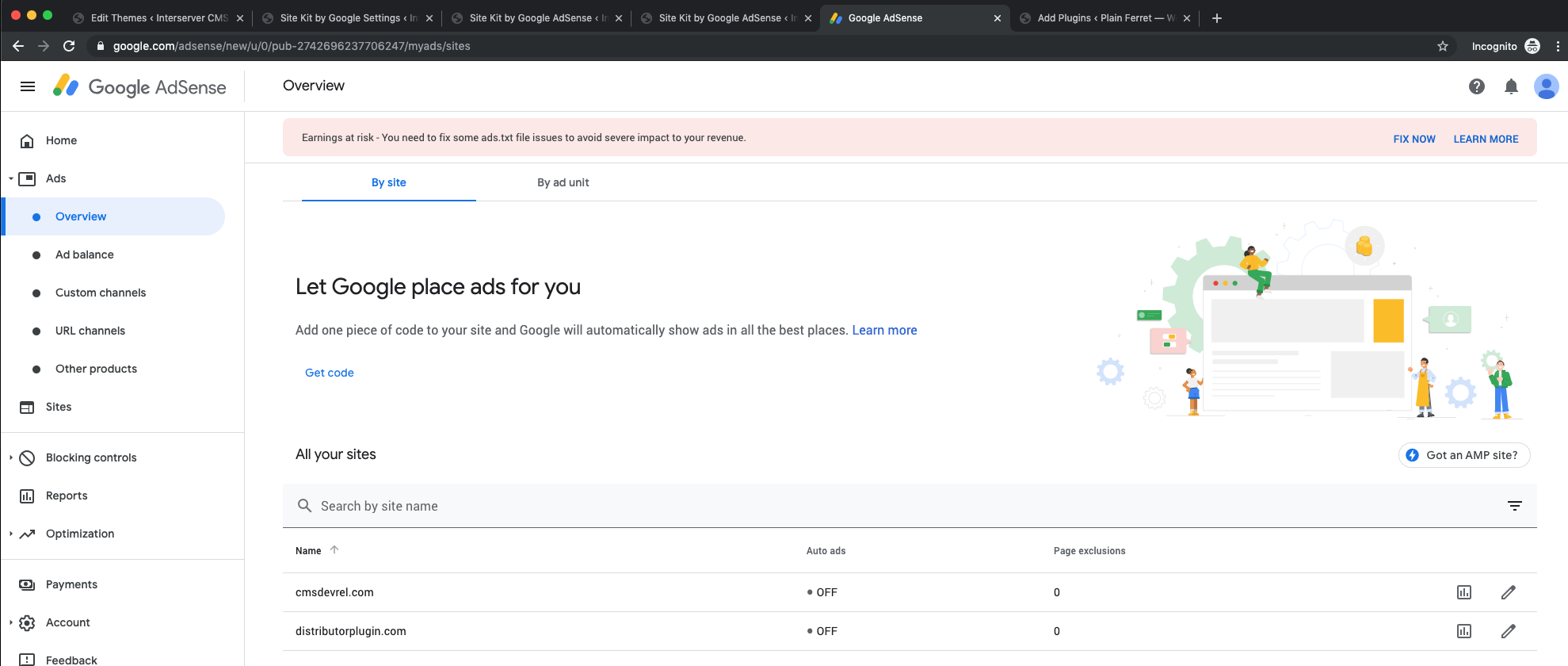 Existing official AdSense snippet not detected · Issue #798 · google/site-kit-wp · GitHub
