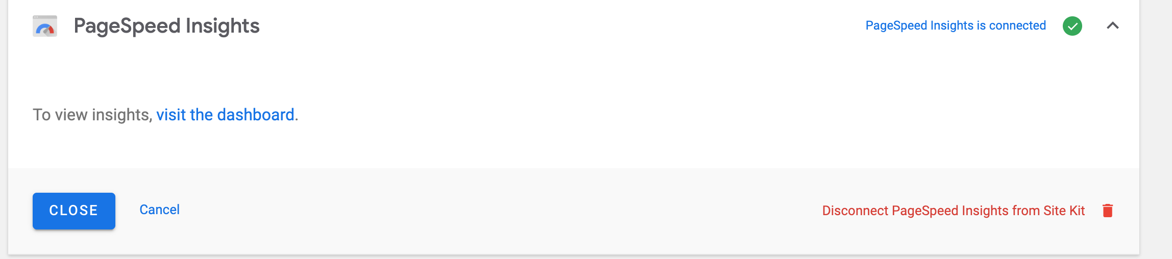 PageSpeed module settings area is empty · Issue #1129 · google/site-kit-wp · GitHub
