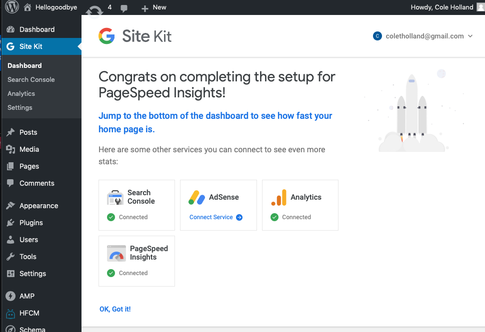 Poor UX when connecting PageSpeed Insights · Issue #532 · google/site-kit-wp · GitHub