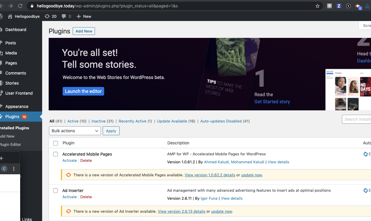 Analytics opt-out for logged-in users not working for Web Stories · Issue #1920 · google/site ...