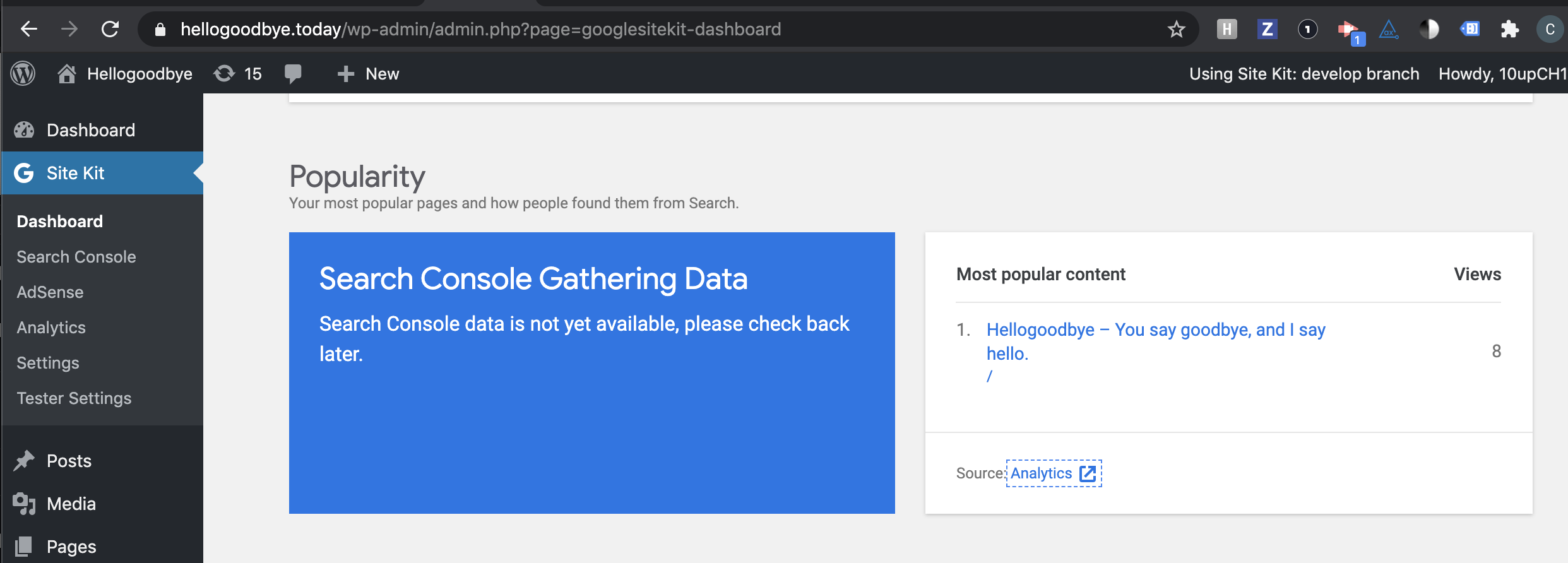 Migrate Analytics Popular Pages dashboard widget to use Widgets API · Issue #1900 · google/site ...